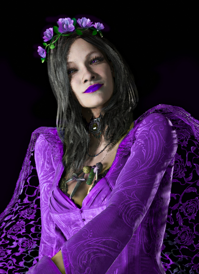 Cassandra Dimitrescu - Purple Dress Edited