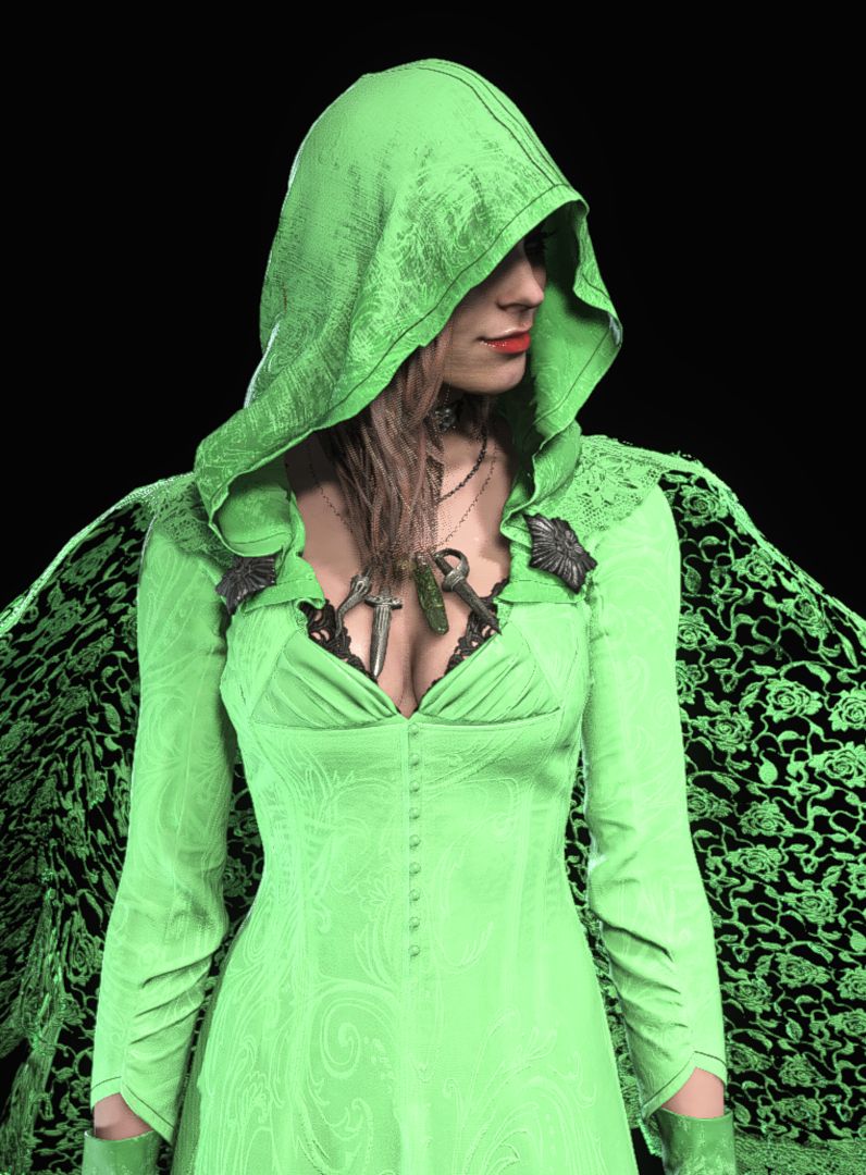 Daniela Dimitrescu - Green Dress Hoody - Portraits