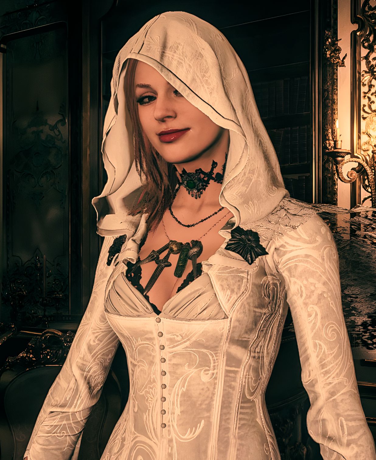 Daniela Dimitrescu - White Dress Edited